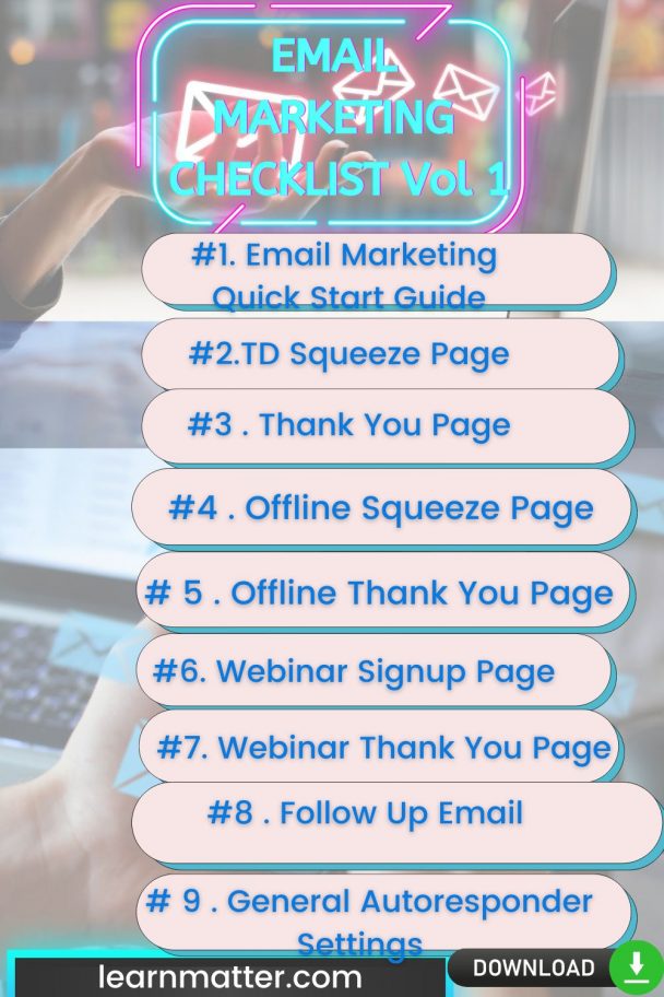 Free Email Marketing Cheatsheet-Checklist
