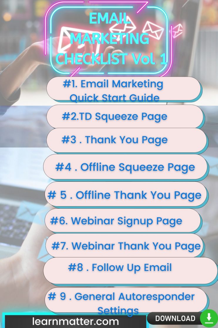Free Email Marketing Cheatsheet-Checklist